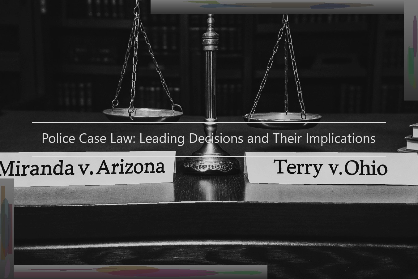 Police Case Law: Leading Decisions and Their Implications - Legal ...